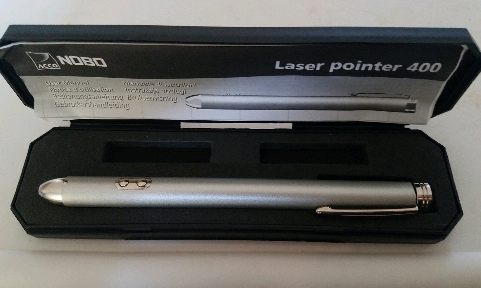 Acco NOBO Laser 400 Presentation Pen in carry case Laser Point BNIB | eBay