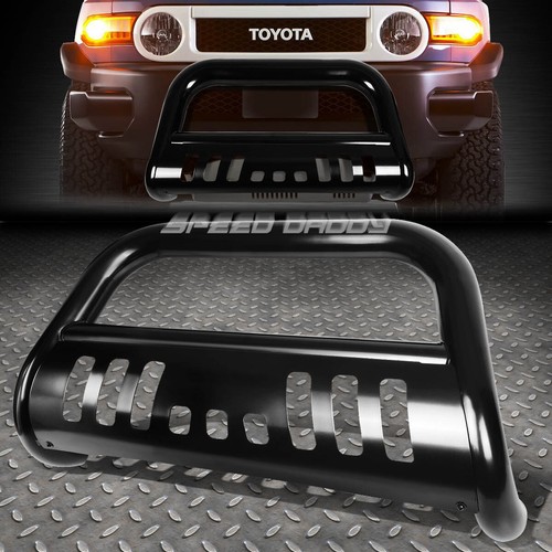 FOR 07-14 TOYOTA FJ CRUISER MATTE BLACK 3"BULL BAR PUSH BUMPER GRILLE ...