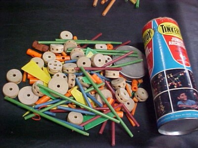 2 DIFFERENT TINKER TOY SETS WITH CANS 5136 & 54811 | eBay