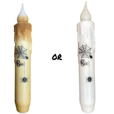 7" Web Battery Operated LED Timer Taper Candle | eBay