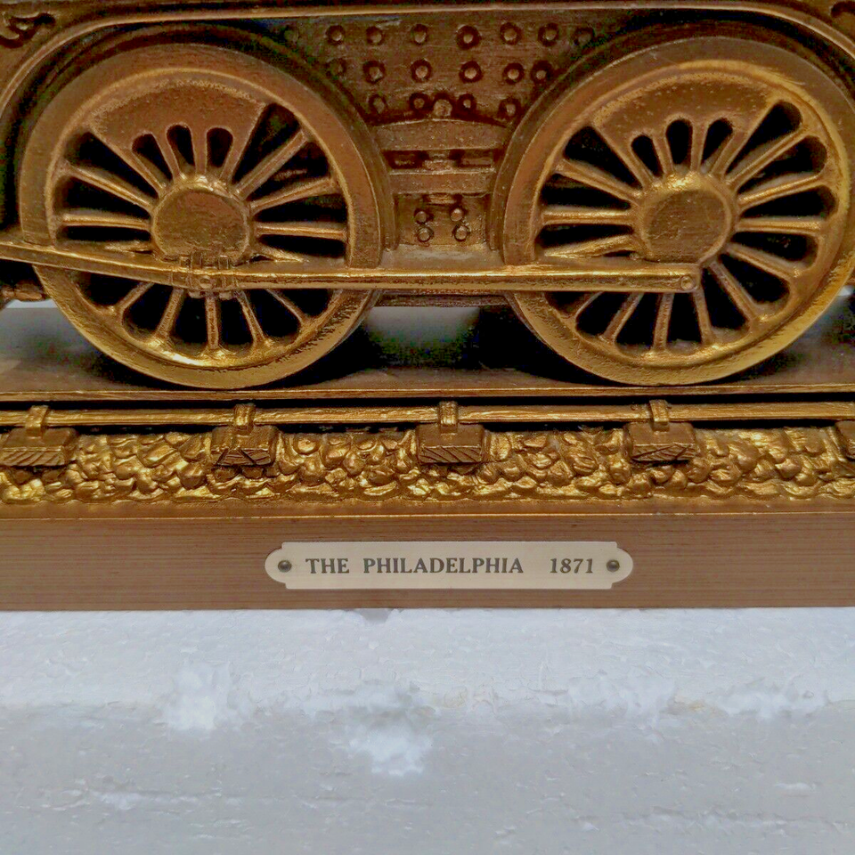 Vintage The Philadelphia Steam Locomotive Wall Plaque Burwood 24" Long ...