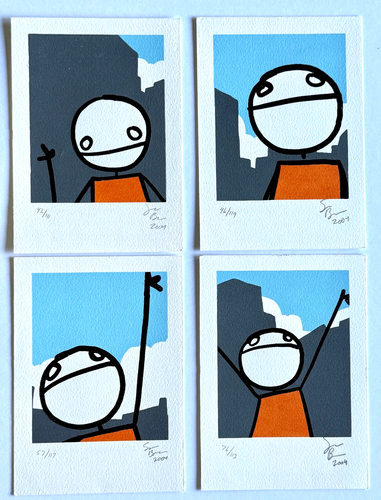 Sam Brown Explodingdog Art Prints Set of 4 Signed and Numbered | eBay