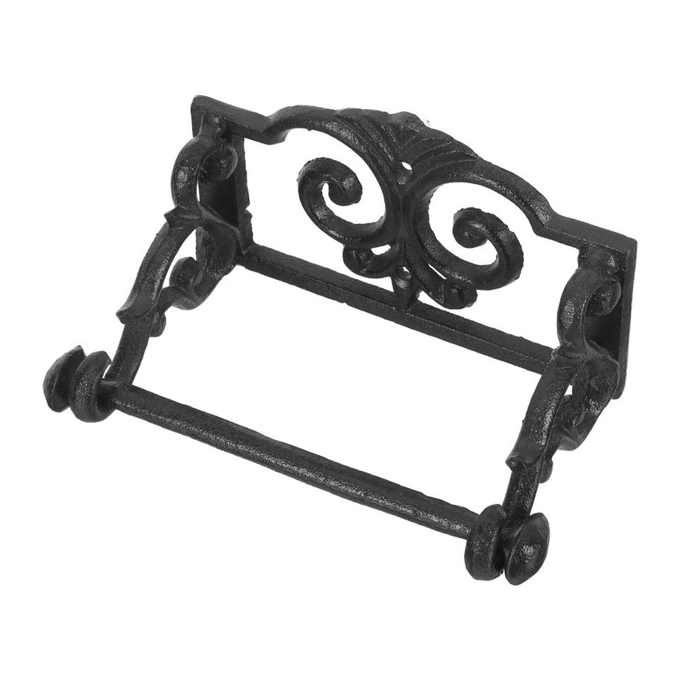 Vintage Cast Iron Paper Towel Holder Toilet Holders Kitchen Tissue Rack ...