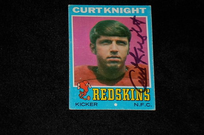 CURT KNIGHT 1971 TOPPS SIGNED AUTOGRAPHED CARD #237 REDSKINS | eBay
