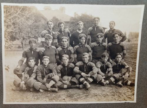 1900's Cabinet Card Unidentifed High School Football Team Photo RRP 9 ...
