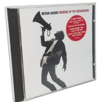 Bryan Adams Waking Up The Neighbours CD w/ Hype Sticker Case + Free ...