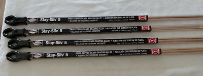 4-PKG-HARRIS STAY-SILV 5 PHOS-COPPER SILVER BRAZING ALLOY-7 STICKS EA ...