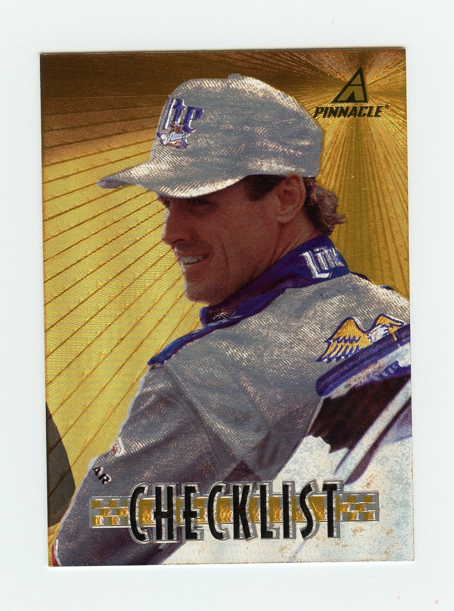 1997 Pinnacle - Checklist Rusty Wallace #96 Trophy Collection for sale ...