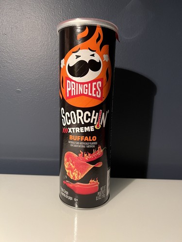 🔥⚫️ Brand New Pringles Scorchin Extreme Buffalo Fire Potato Chips (1 ...