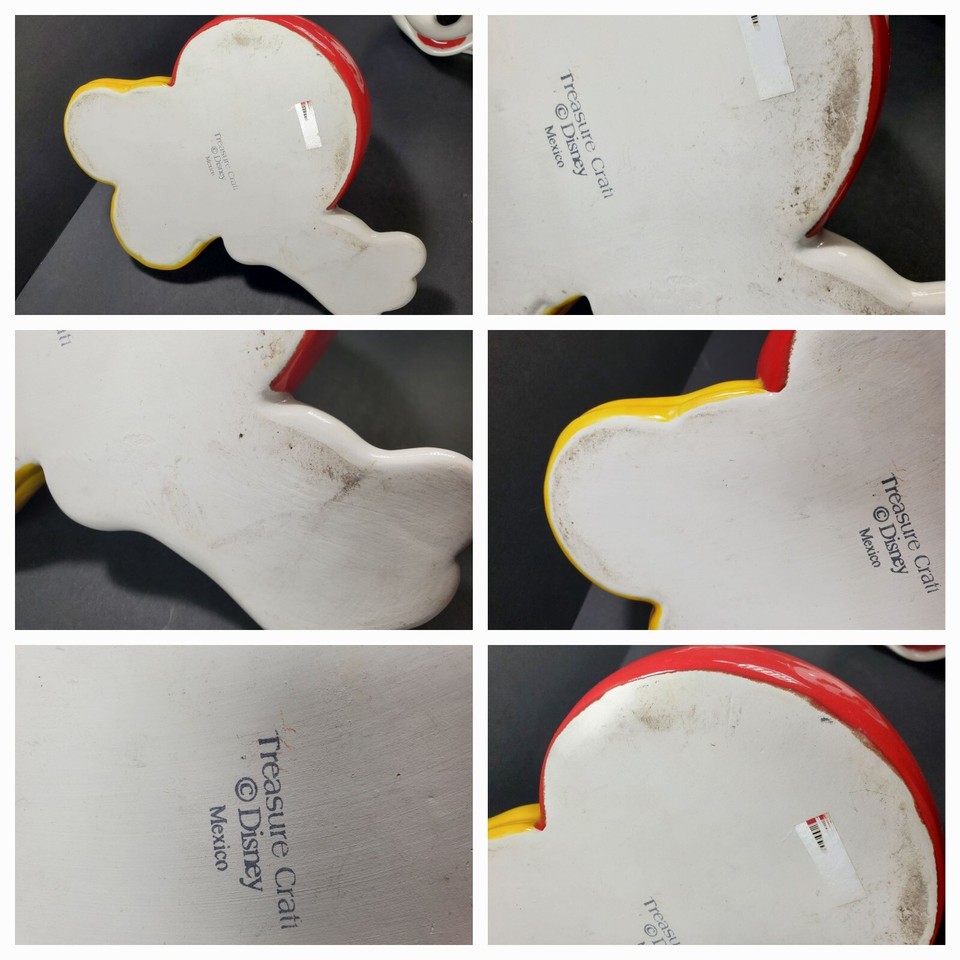 Vintage Disney Mickey Mouse Ceramic Cookie Jar Treasure Craft 12 ...