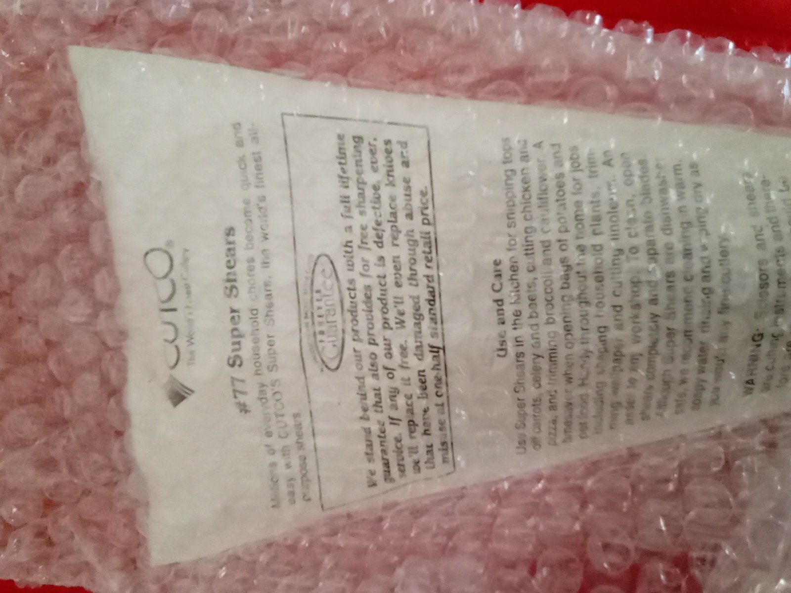 Super Shears (Scissors) by Cutco Cutlery (77) Brand New Sealed | eBay