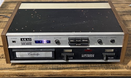 AKAI CR-80D Stereo 8 Track Cartridge Tape Deck Player Recorder Untested ...
