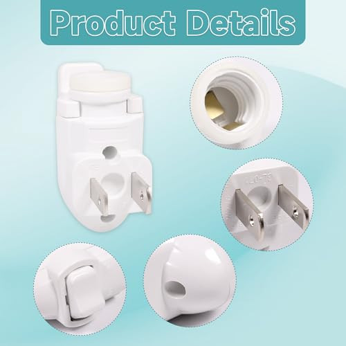 Plug in Night Light Module E12 Base Socket with ON/Off Switch with ...