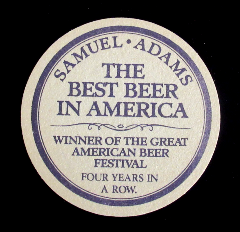 Original Vintage Samuel Adams Boston Lager Voted America's Best Beer ...