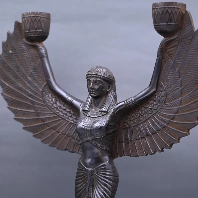 Rare Ancient Egyptian Antiquities Winged Isis Statue Goddess Of Love ...