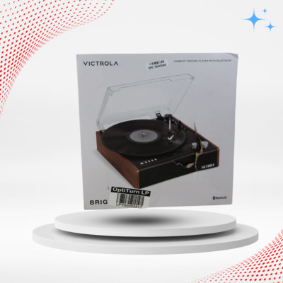 Victrola Brighton Dual Bluetooth Turntable Record Player - Mahogony ...