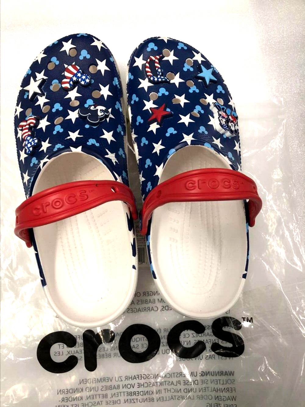 Crocs Classic Clog Americana Disney Edition Adult M9/W11 Theme Park ...
