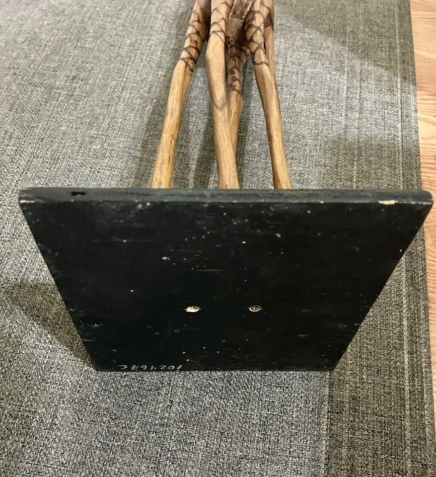 Vintage Hand Carved Mukwa Wood Wooden Giraffe Zimbabwe 34”H | eBay