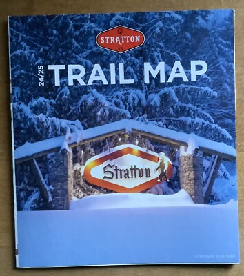 2024/25 Stratton Mountain Vermont Ski Trail Map | eBay