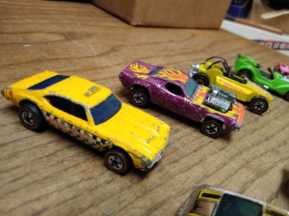 Vtg 10 Pc HOT WHEELS Redline Diecast Car Lot 1969 70 73 74 75 Short ...