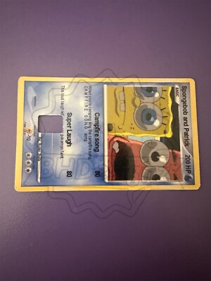 SpongeBob Patrick Star Pokémon Credit Card Cover Funny Glossy Sticker ...