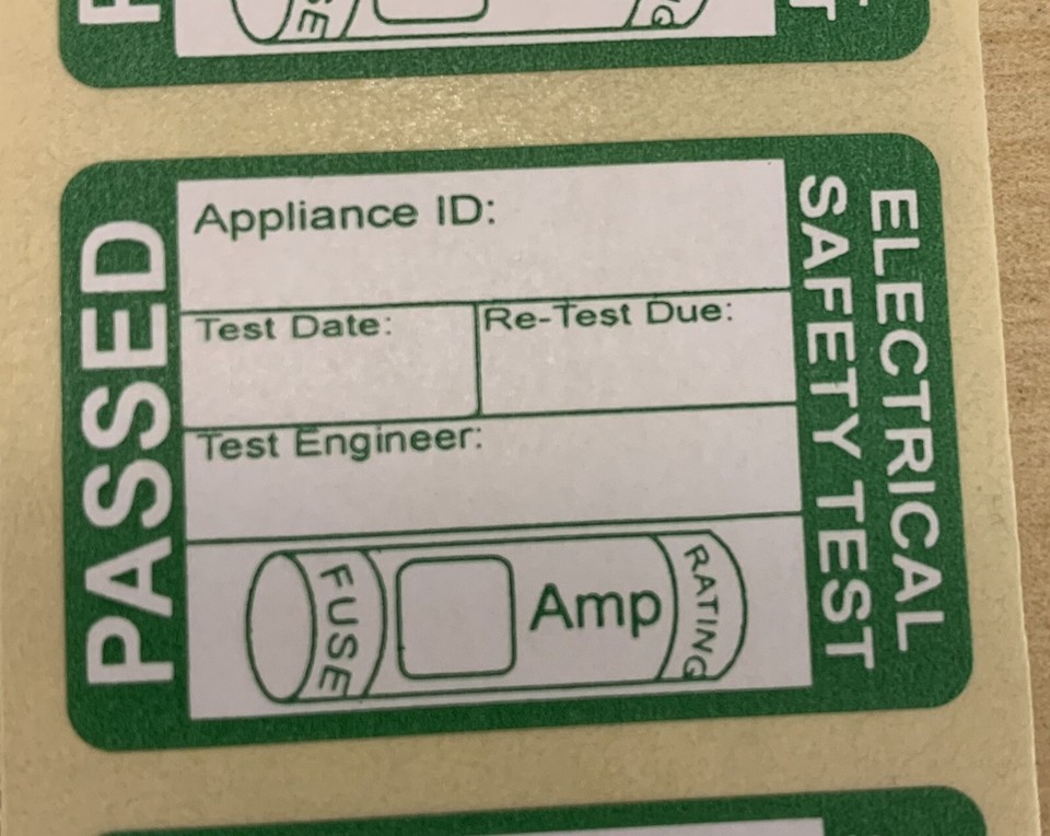 PAT Testing Labels x 500 Passed Stickers Electrical FREE P+P | eBay UK