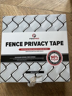 Fenpro Chain Link Fence Privacy Tape - Arctic White - 250 Feet | eBay