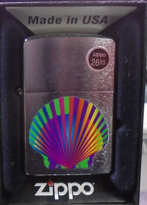 Zippo 200 Rainbow Seashell New in box with original tags pride pride ...