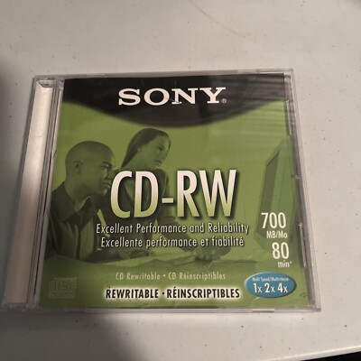 New Sony CD-RW 650MB 74 min Sealed CD Rewritable | eBay