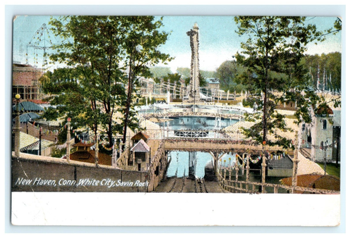 New Haven CT White City Amusement Park Ride Savin Rock Mika Glitter | eBay