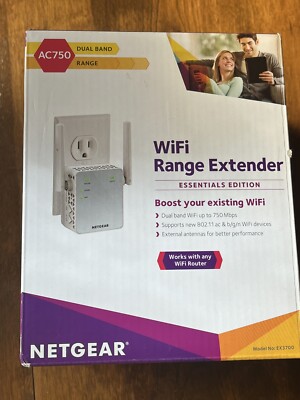 NETGEAR AC750 Wi-Fi Range Extender - EX3700-100NAS 768430818816| eBay