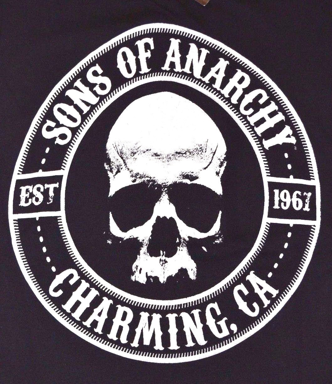 Sons of Anarchy SAMCRO Charming CA SOA Tee T-Shirt Licensed SOA Reaper ...