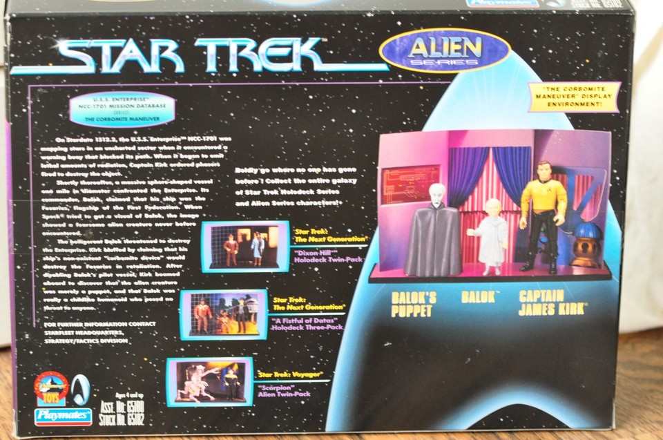 Star Trek 1998 Alien Diorama Captain James Kirk W/Balok & Balok's ...