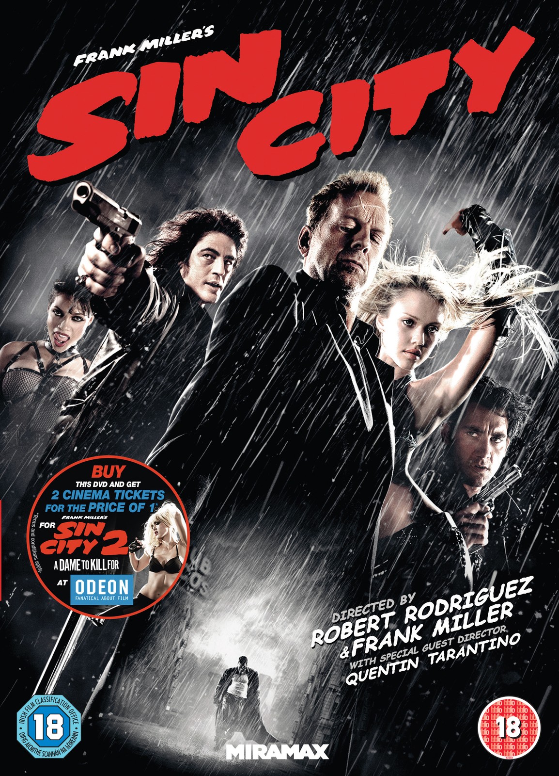 Sin City (DVD) Benicio Del Toro Powers Boothe Brittany Murphy (UK ...
