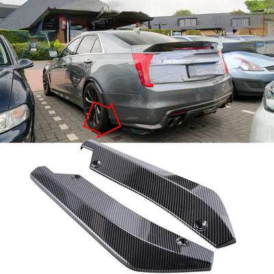 Rear Bumper Splitter Diffuser Canard Wrap For Cadillac CT5 CT6 XT5 XT6 ...
