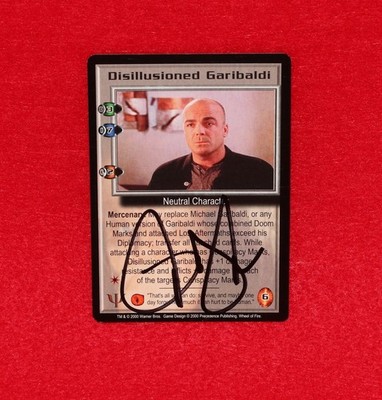 Babylon 5 B5 CCG Autograph Card Jerry Doyle Garibaldi Disillusioneed | eBay
