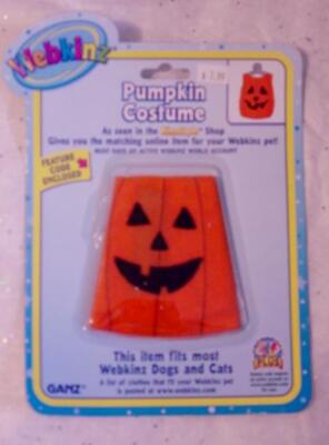 GANZ : Webkinz PUMPKIN COSTUME Clothing (NEW) fits most dogs & cats | eBay