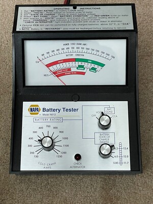 NAPA N612 Auto Battery Tester Alternator Sensor Electronic Midtronics ...