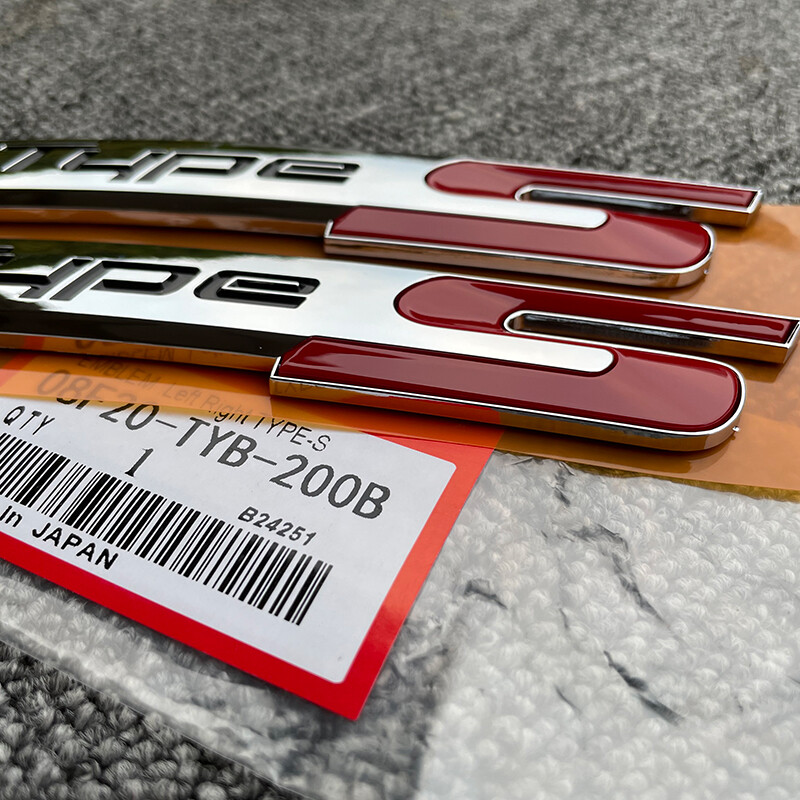2X TYPE S Side Fender Emblem For Acura MDX RDX TL TLX TSX RSX CL Badge ...