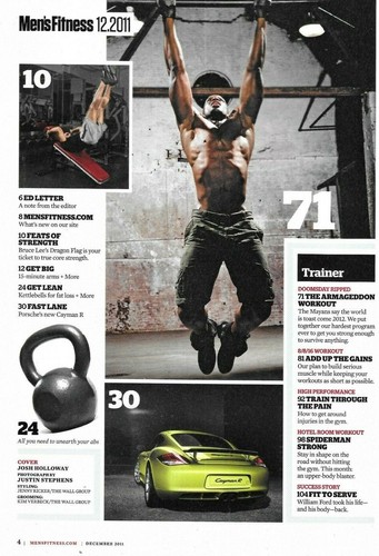 Men's Fitness Magazine Josh Holloway Workout Muscle Gain Steve ...