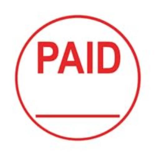 Colop EOS R17 "Paid" Self-Inking Circular Stamp (Pack of 1) | eBay