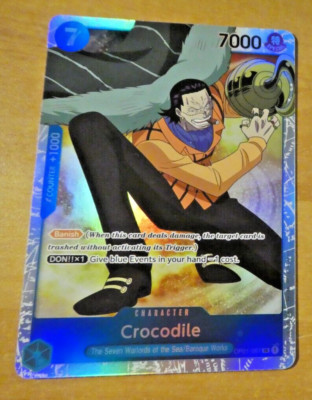 ONE PIECE ENGLISH CARD HOLO GAME CARTE CROCODILE OP01-067 SR EN JCC ...