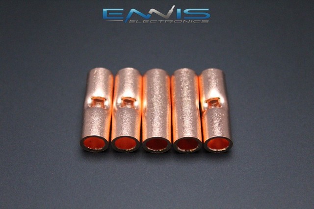 Install Bay CUR6 6 Gauge Uninsulated Copper Butt Connectors for sale ...