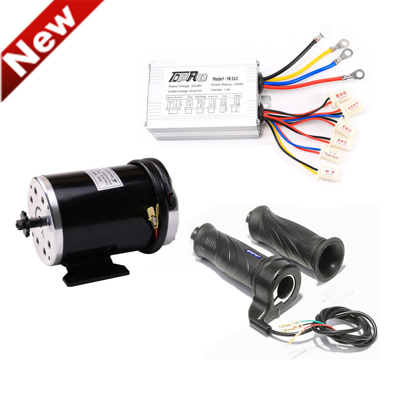 48V 1000W Brush Motor Kit Controller Electric Scooter Pit Dirt Bike ...