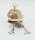 Solid Brass Frog Bell Office Table Desktop Bell Counter Reception Call ...
