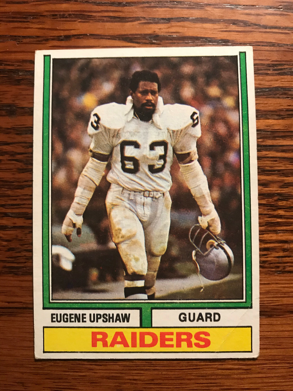 1974 Topps #65 Eugene Upshaw Football Card Oakland Raiders Raw | eBay