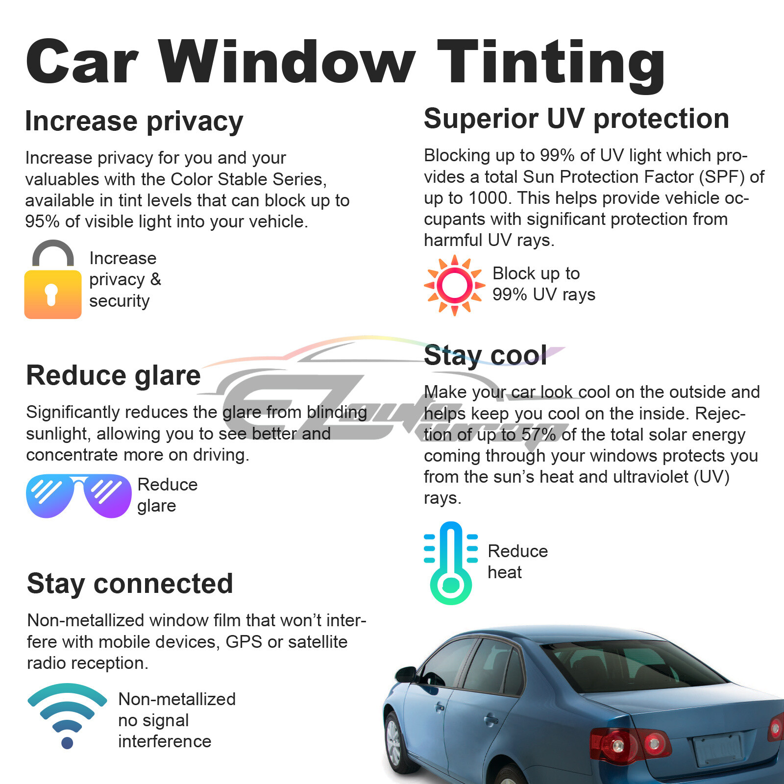VLT 50% Uncut Roll 20" x 20FT Window Tint Film Charcoal Black Car Glass ...