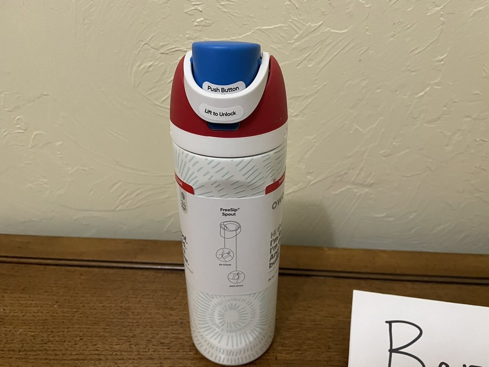 Owala Special Edition 24oz Stainless Steel FreeSip Water Bottle Red ...