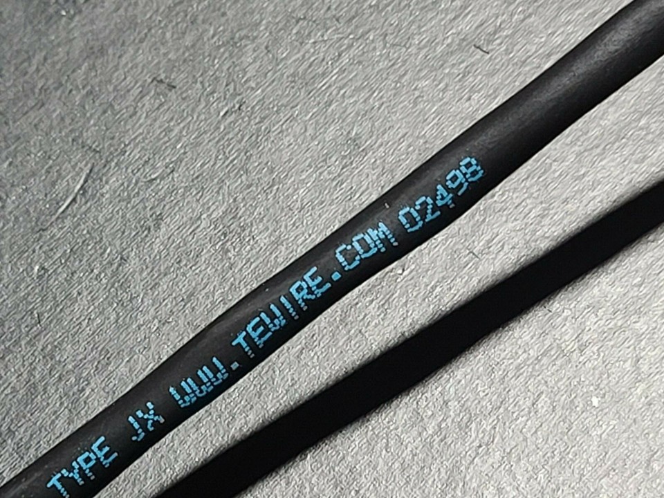 TE Wire & Cable 16/1P PLTC Type JX Solid Thermocouple Extension PLTC Black /50ft | eBay