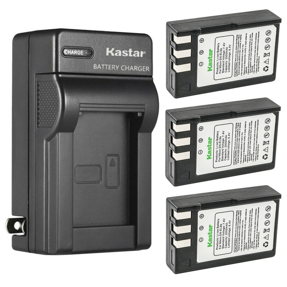 Kastar Battery AC Wall Charger for EN-EL9 MH-23 Nikon D3000 SLR Digital ...